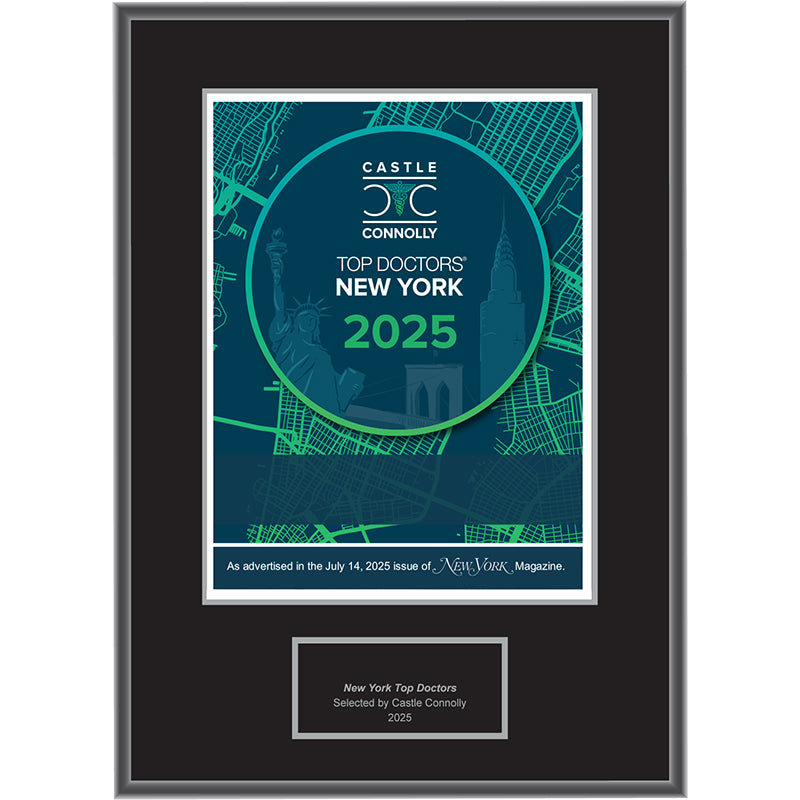 2025 Regional - New York Magazine - Plaque – Castle Connolly - Top Doctors