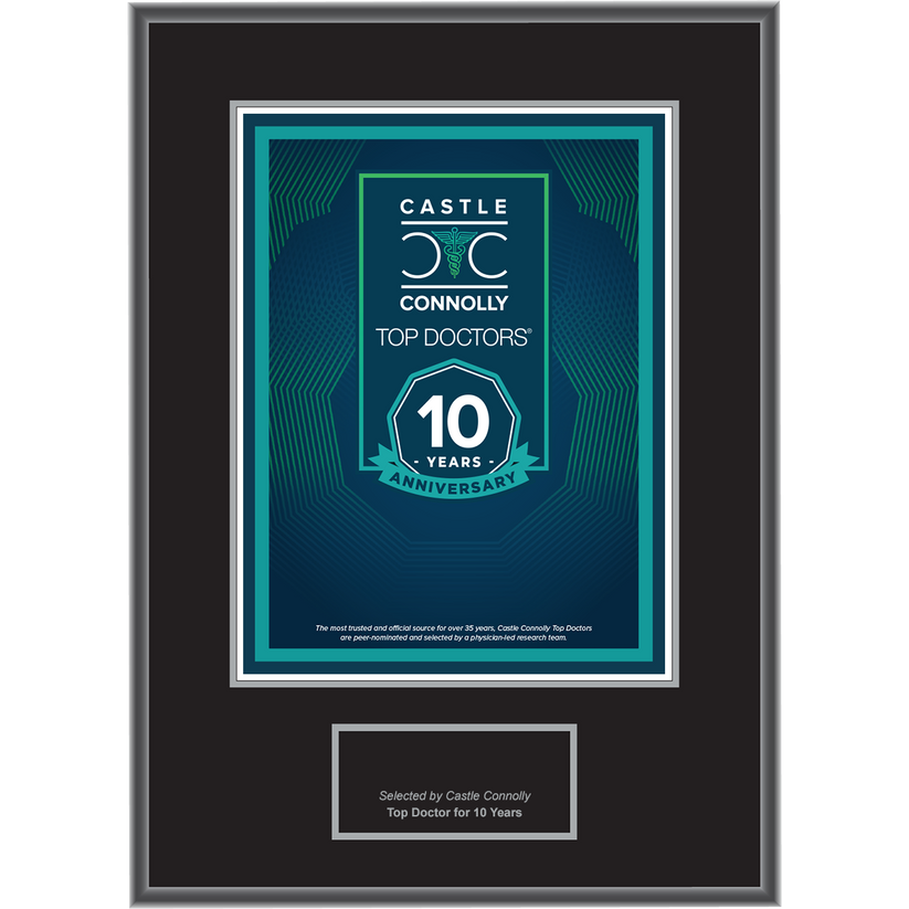 10 Year Anniversary - Top Doctors - Plaque – Castle Connolly - Top Doctors